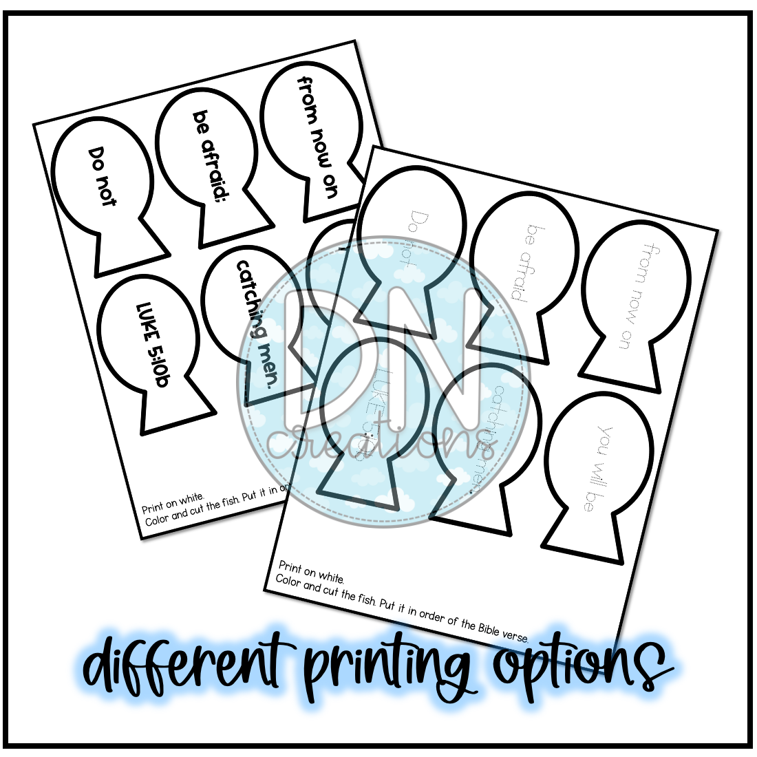 Luke 5:10 Bible Craft l Fishers of Men | Jesus Calls His First ...