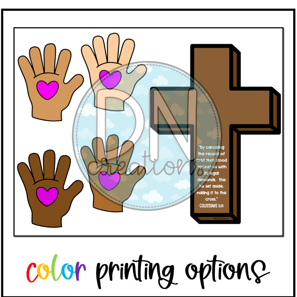 Colossians 2:14 Bible Craft l Cross Craft | Jesus Died for Our Sins ...