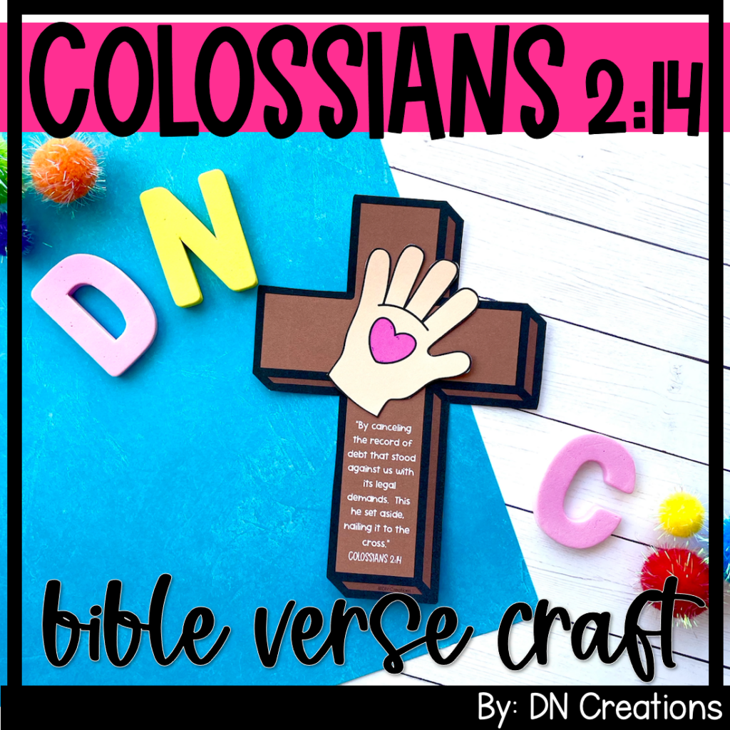 Colossians 2:14 Bible Craft l Cross Craft | Jesus Died for Our Sins ...