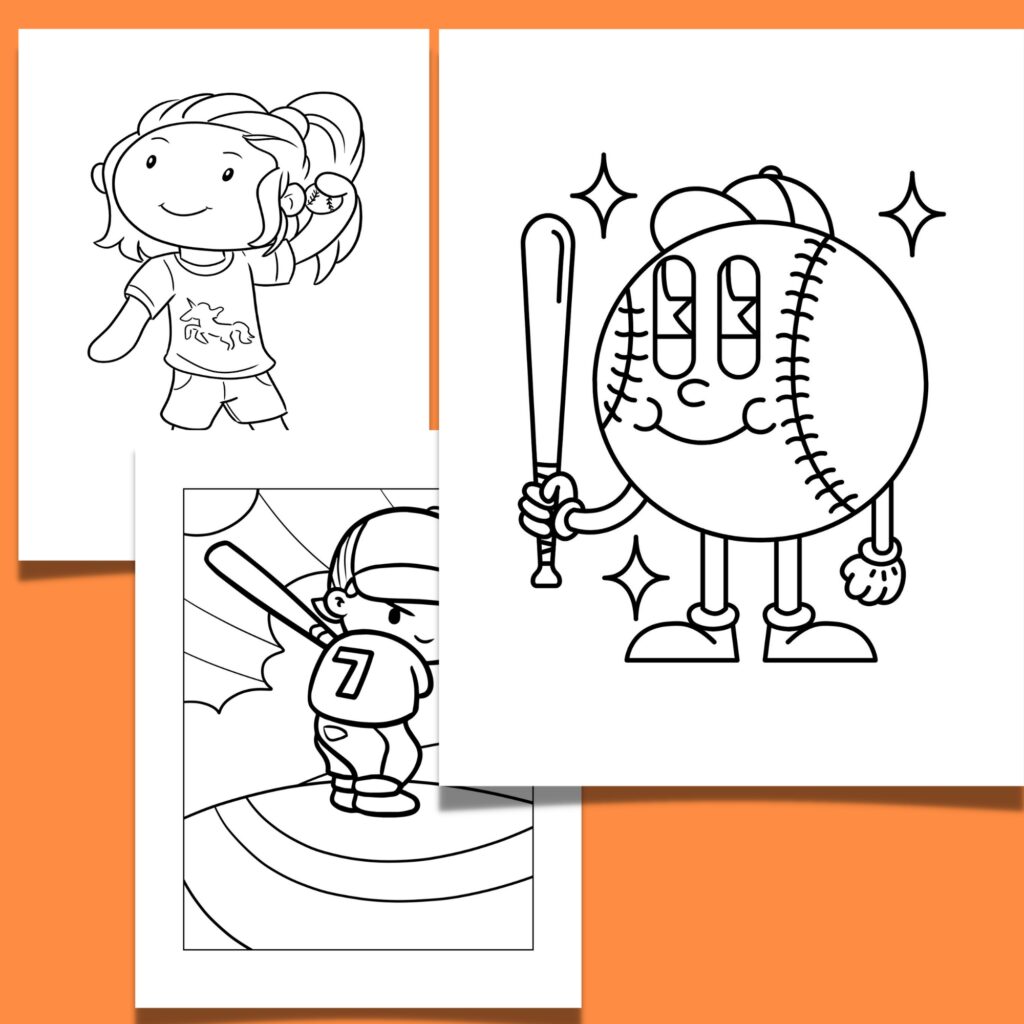 Baseball Coloring pages | Made By Teachers