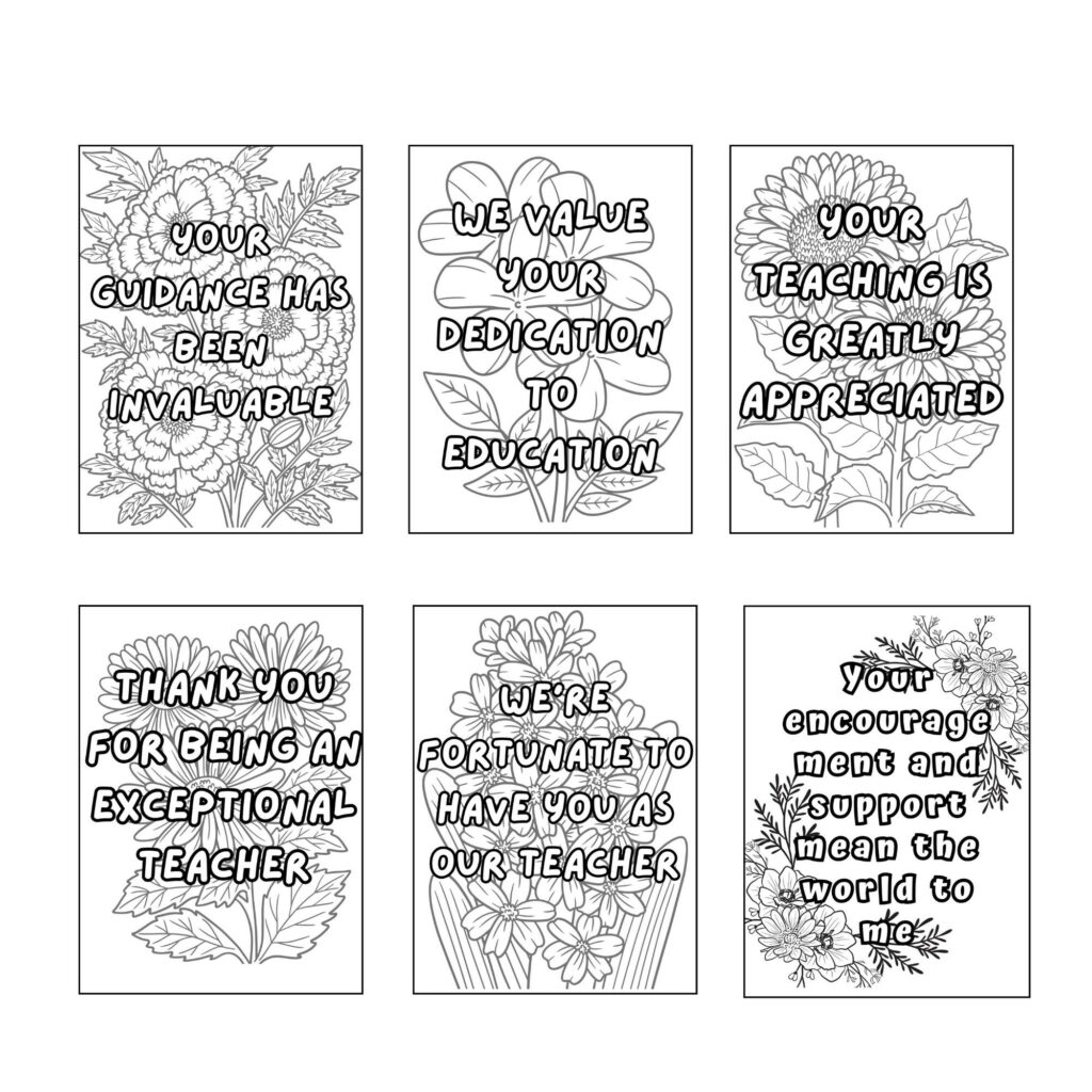 Teacher Appreciation Coloring Cards - End of The Year Activities | Made ...