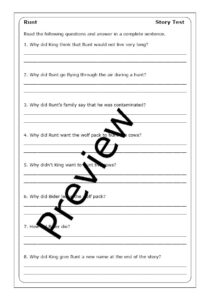 Marion Dane Bauer "Runt" worksheets | Made By Teachers