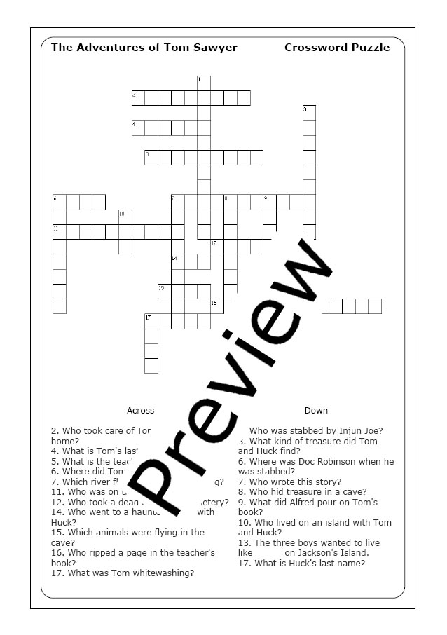 "The Adventures of Tom Sawyer" worksheets | Made By Teachers