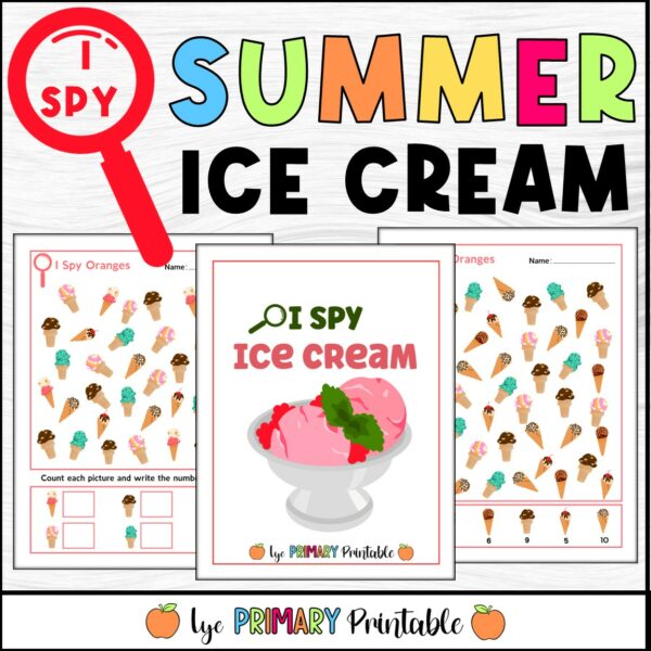 End of Year Activities, Summer I Spy Ice Cream | Made By Teachers