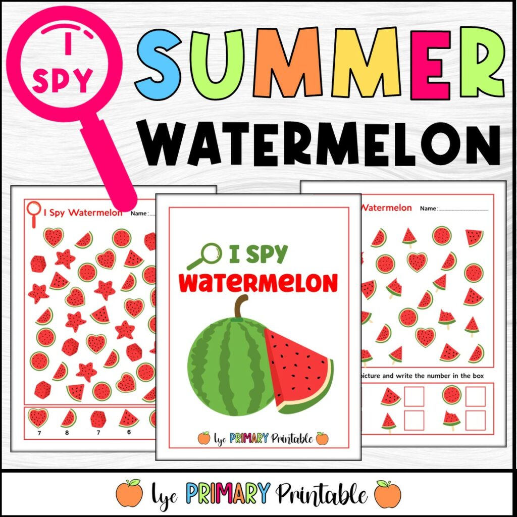 Summer I Spy Watermelon Printable Activity | Made By Teachers