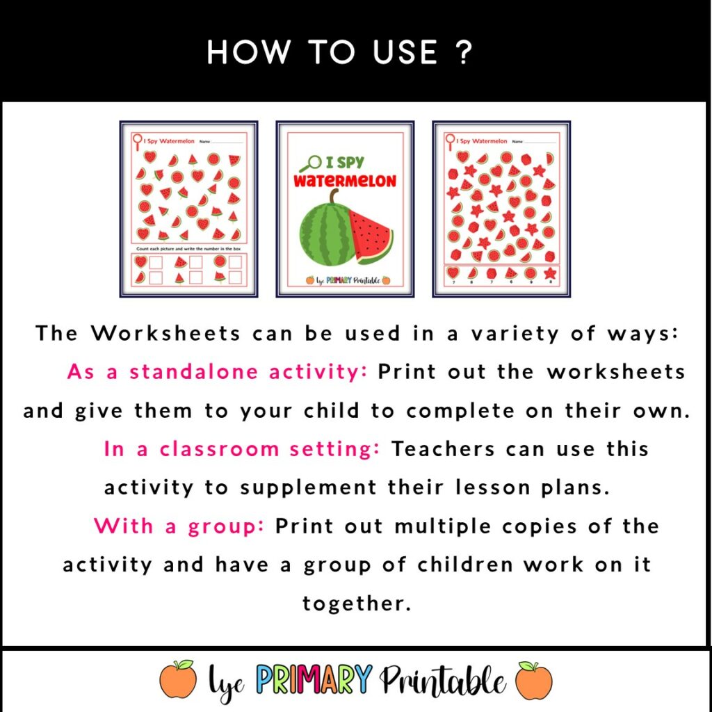 Summer I Spy Watermelon Printable Activity | Made By Teachers