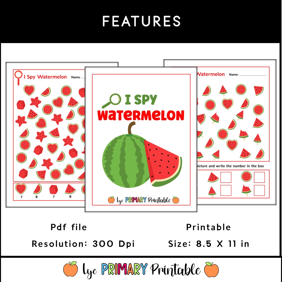 Summer I Spy Watermelon Printable Activity | Made By Teachers