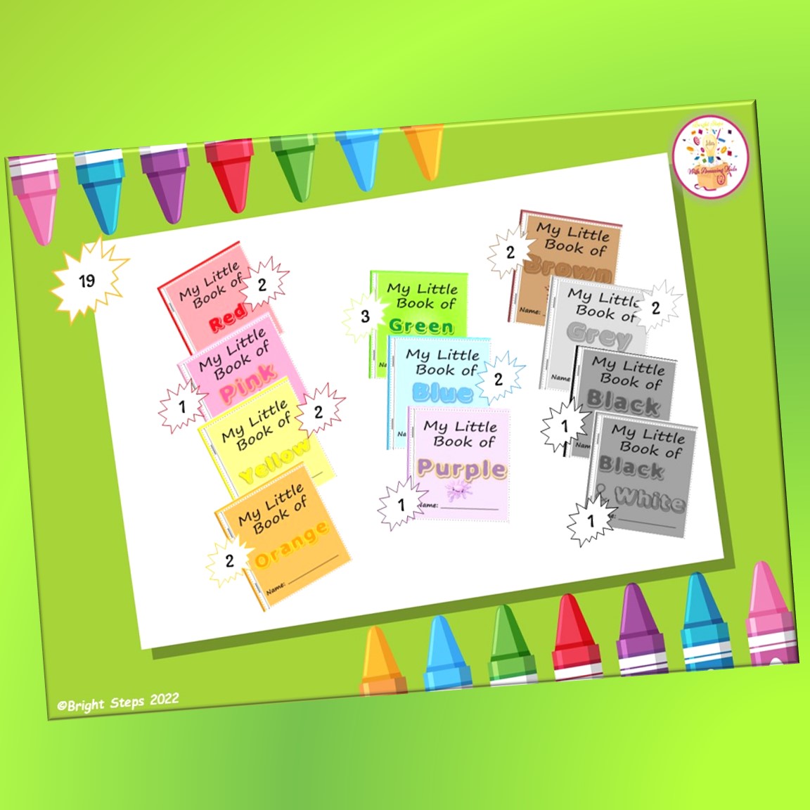 My Little Books of Funny Colors - Printable for Kids - NO PREP ...