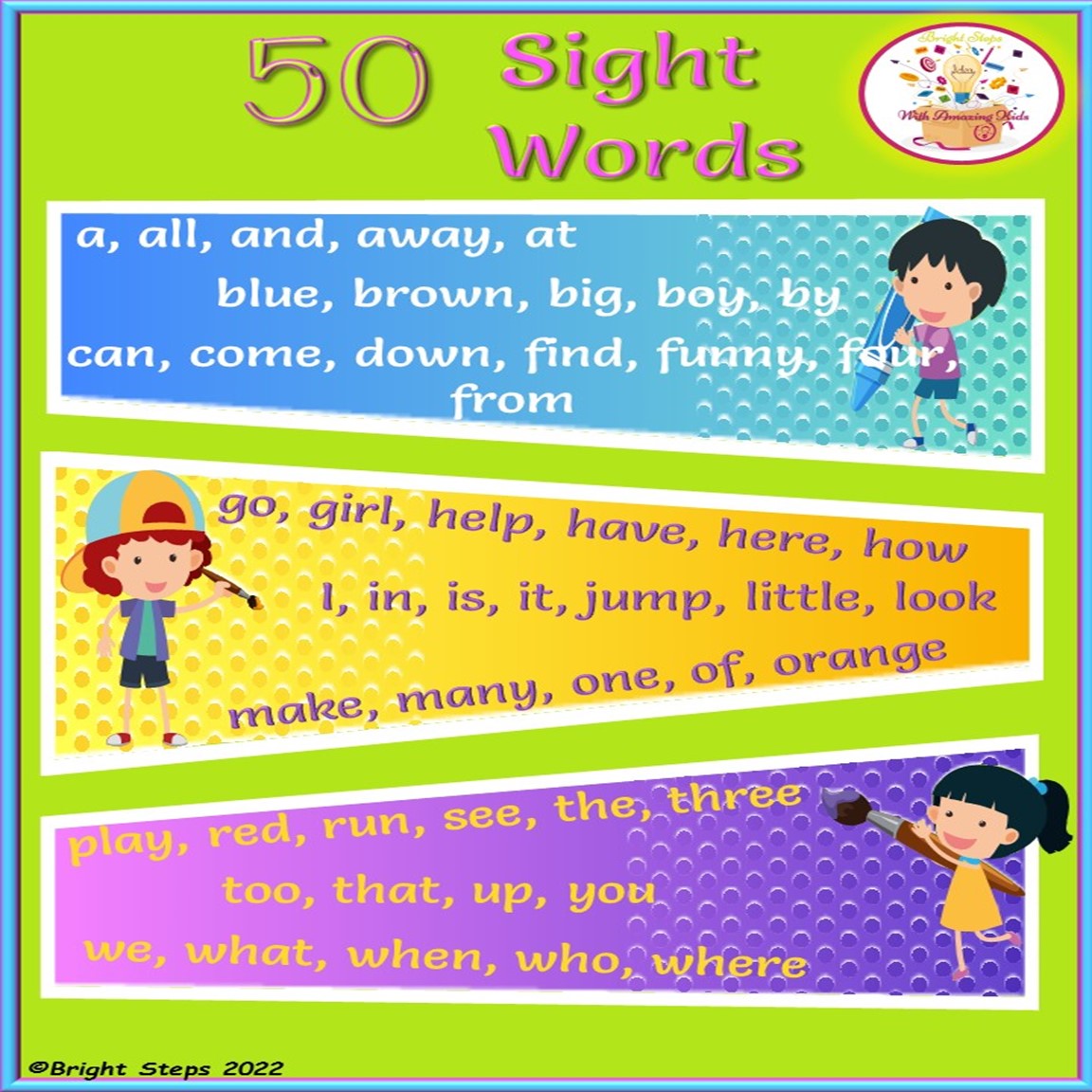 50 Kindergarten Sight Words - An Amazing Workbook - | Made By Teachers