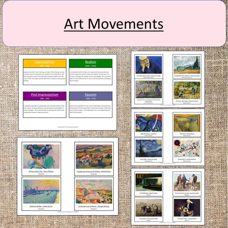 Art Movements Kindergarten, first grade Homeschooling Classrooms Teach ...