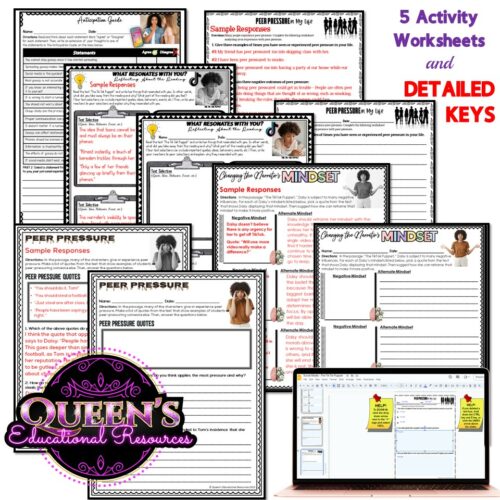 Social Media Reading Passage and Activity Worksheets, Peer Pressure ...