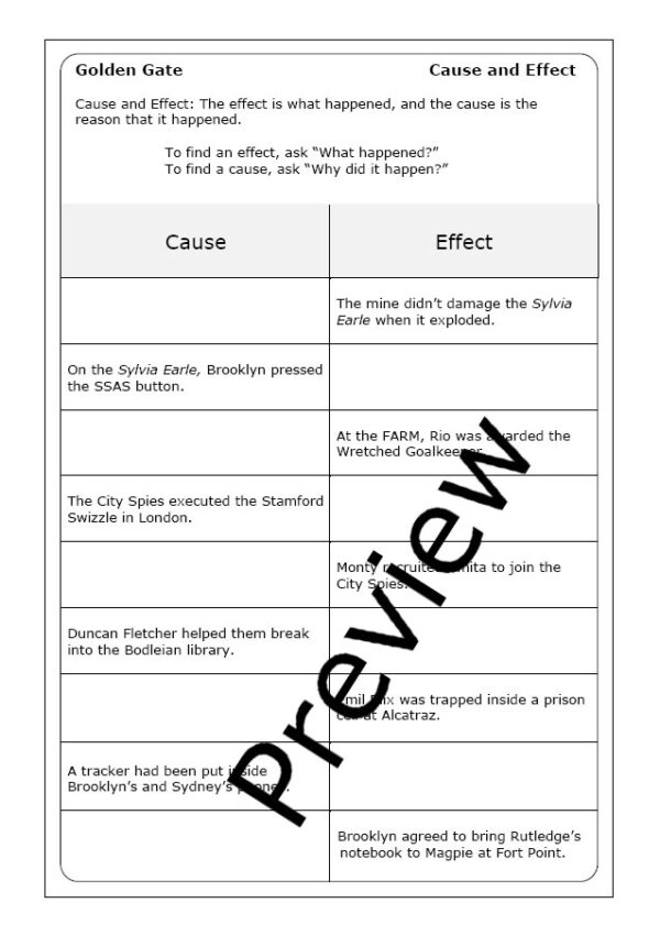 James Ponti "City Spies Golden Gate" worksheets | Made By Teachers