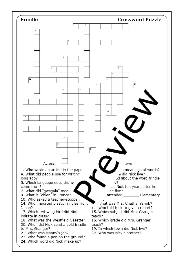 Andrew Clements "Frindle" worksheets | Made By Teachers