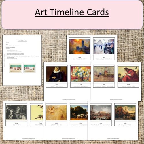 Art Timeline Kindergarten, first grade Homeschooling Classrooms Teach ...