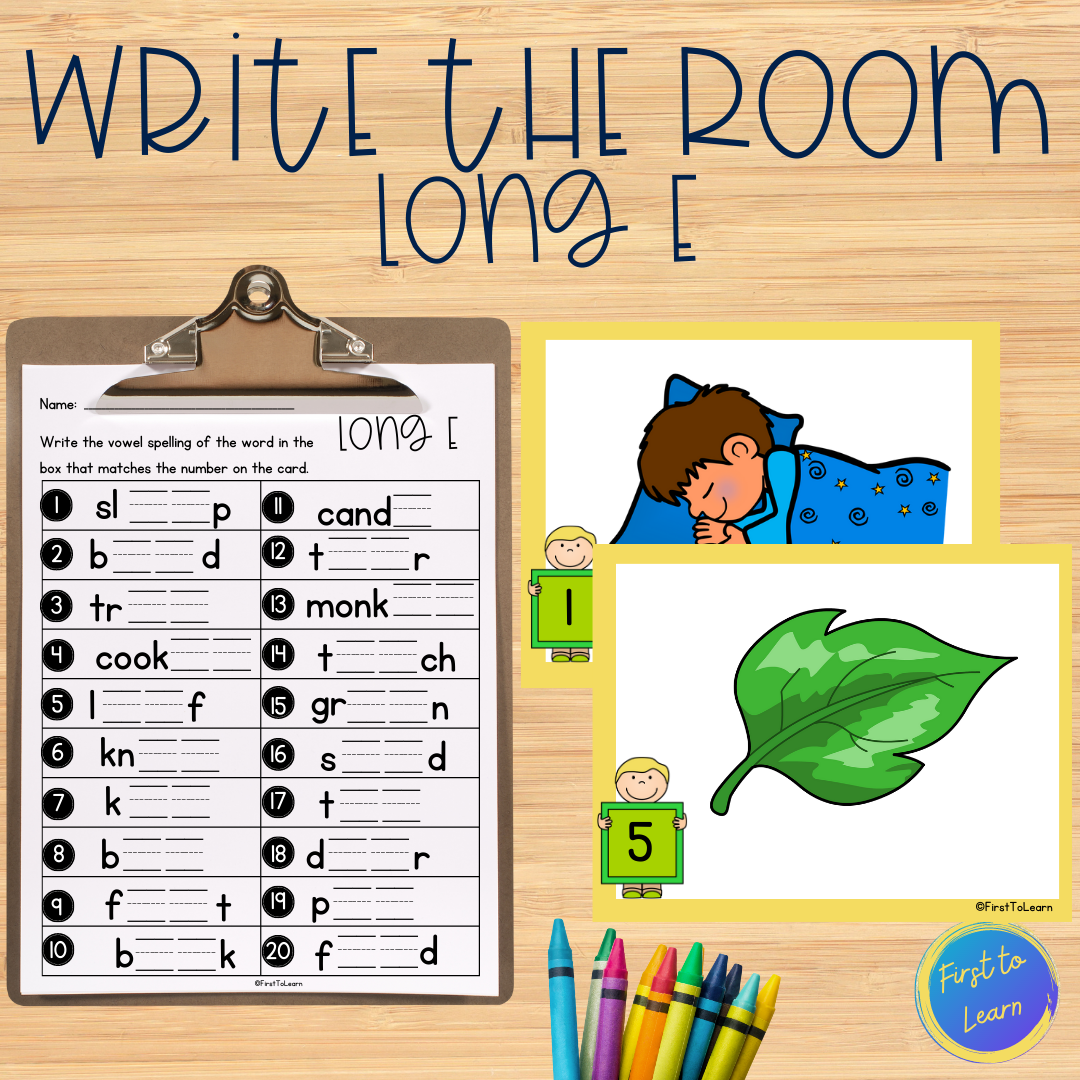 Long E Write The Room Phonics Activity | Made By Teachers