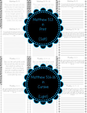 Be the Salt and the Light Worksheet & Activity Pack | Made By Teachers