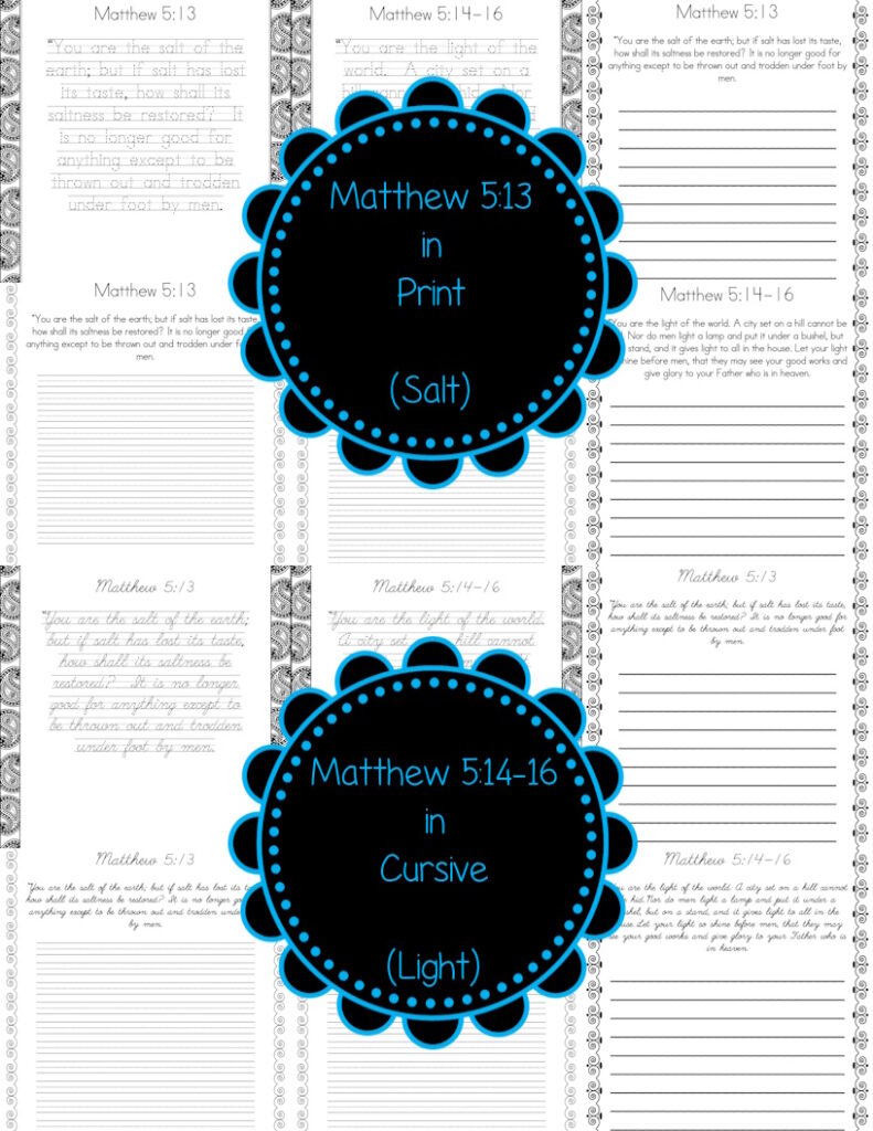 Be the Salt and the Light Worksheet & Activity Pack | Made By Teachers