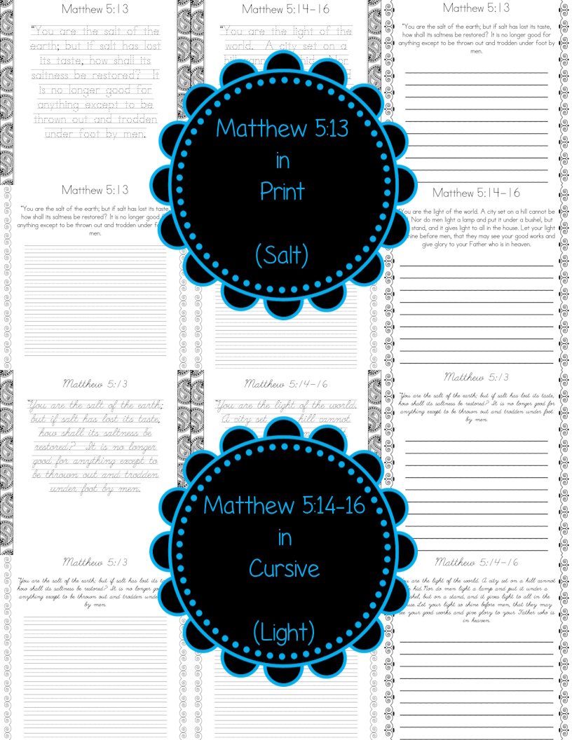 Be the Salt and the Light Worksheet & Activity Pack - Made By Teachers