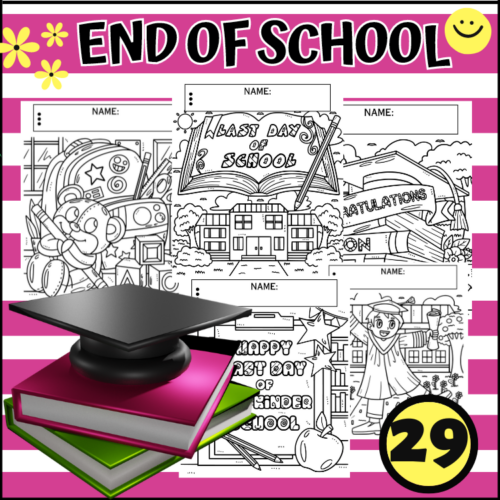 End of Year FUN Activity/Last Day of School/End of the Year Coloring ...