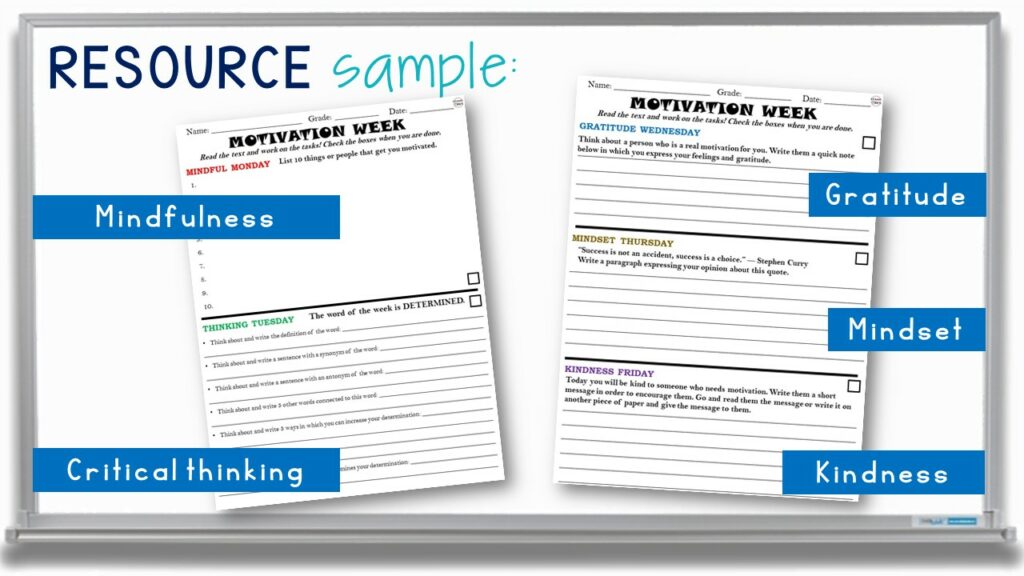 SEL Bell Ringers Middle School - ALL YEAR of Social Emotional Learning ...