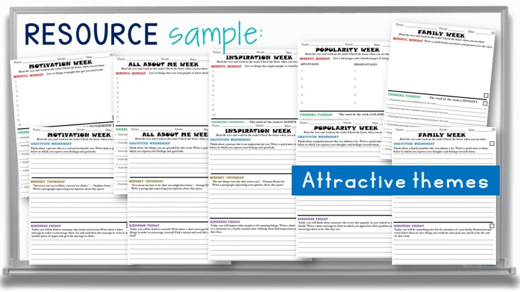 SEL Bell Ringers Middle School - ALL YEAR of Social Emotional Learning ...