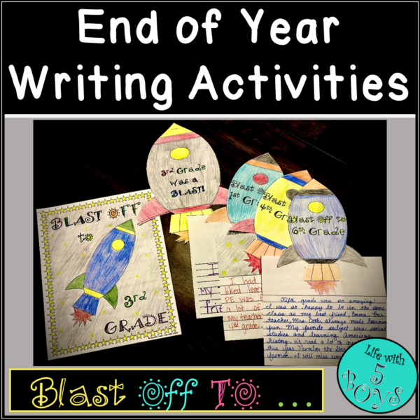 End of Year Writing Projects - Rocket Craft Blast Off TO... - Made By ...