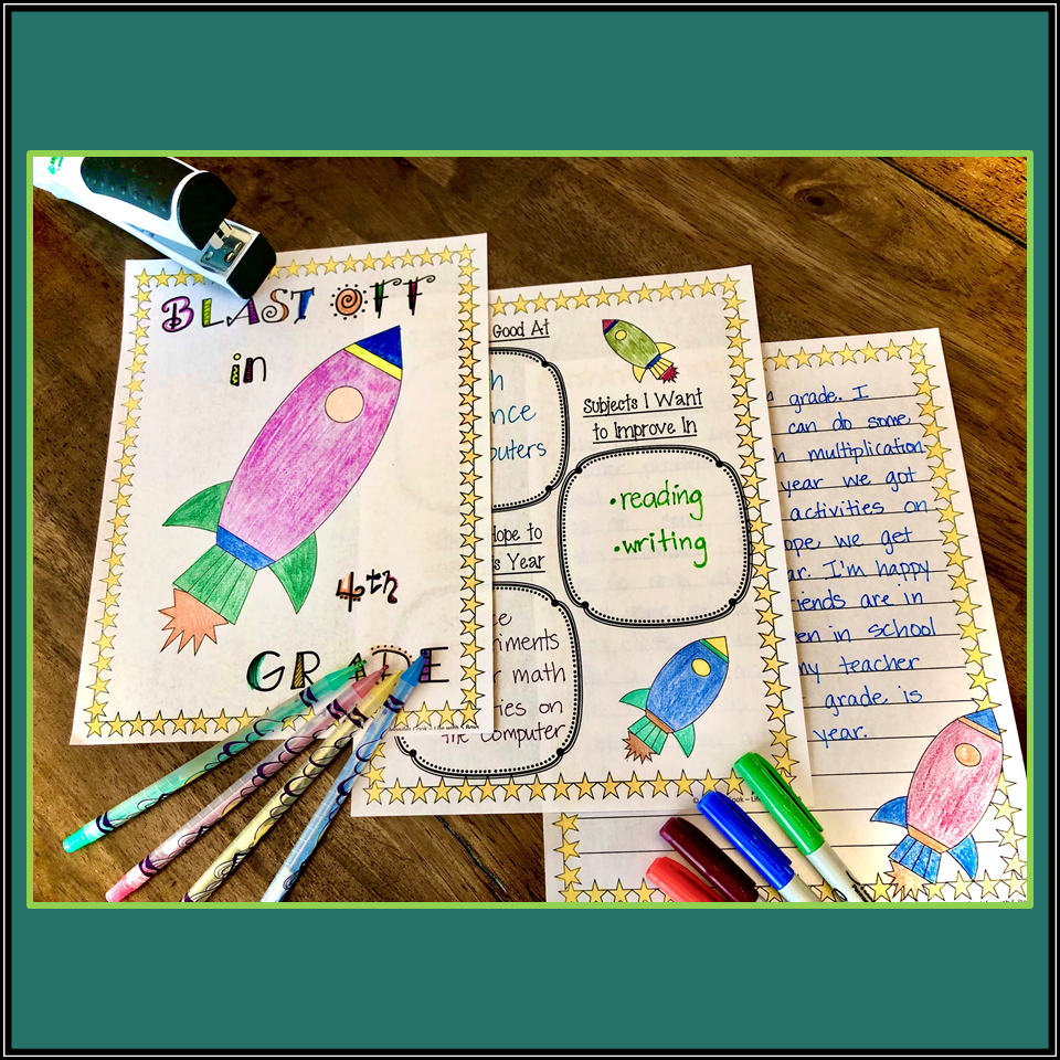 Back to School Activities Writing - Rocket Craft Blast Off IN... | Made ...