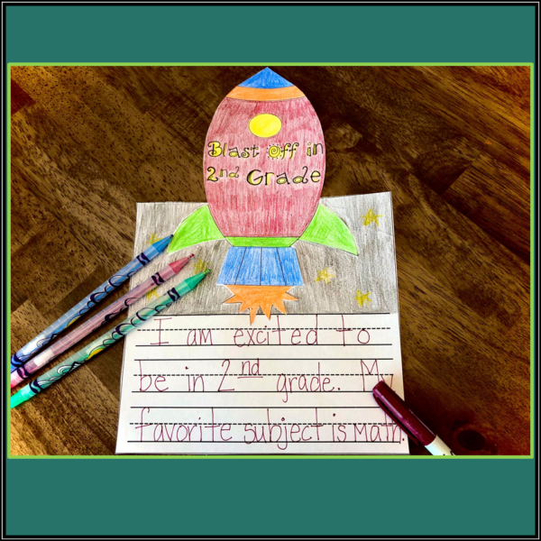 Back to School Activities Writing - Rocket Craft Blast Off IN... | Made ...