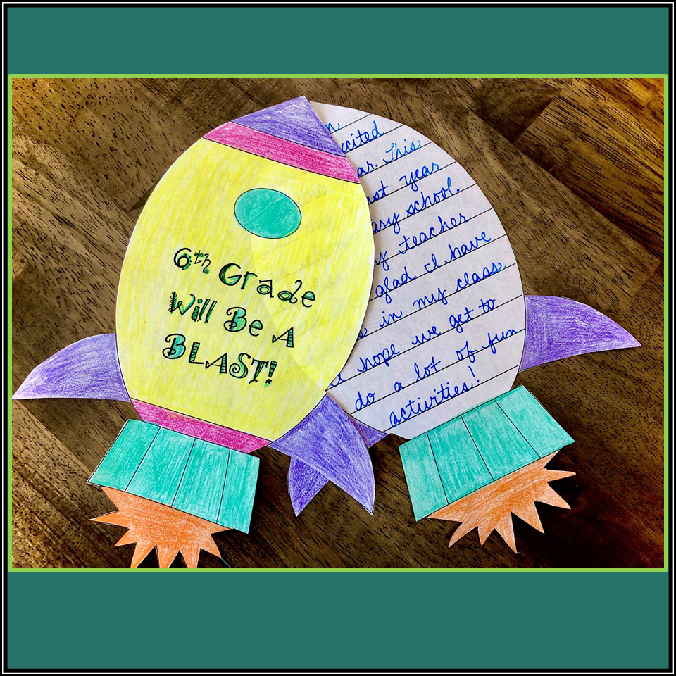 Back to School Activities Writing - Rocket Craft Blast Off IN... | Made ...