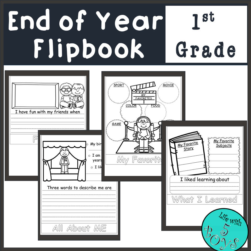 End of Year Memory Flipbook - That's a Wrap on 1st Grade! | Made By ...