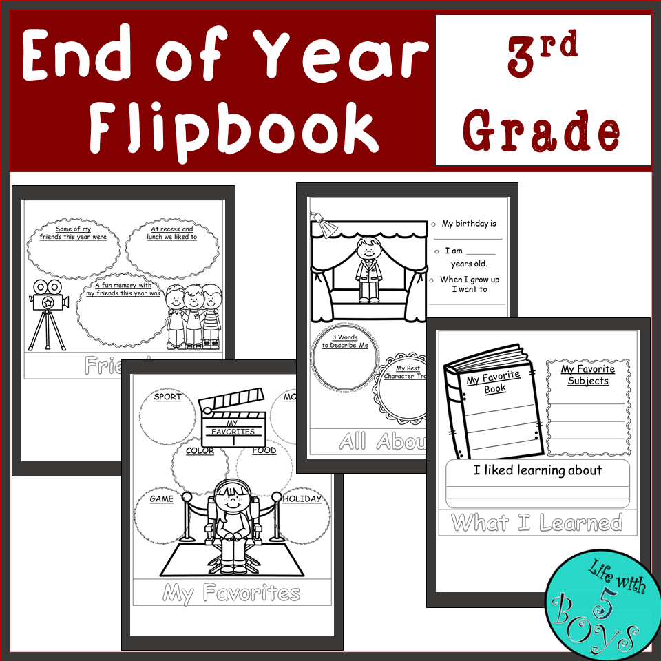 End of Year Memory Flipbook - That's a Wrap on 3rd Grade! | Made By ...