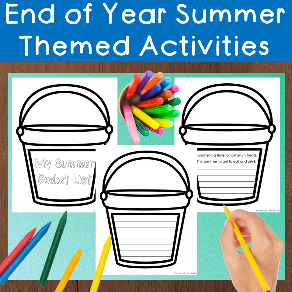 End of Year Activities and Crafts Summer Themed - Bucket List and More ...