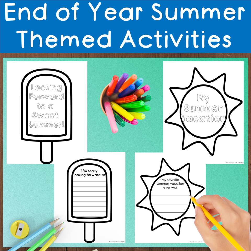 End of Year Activities and Crafts Summer Themed - Bucket List and More ...