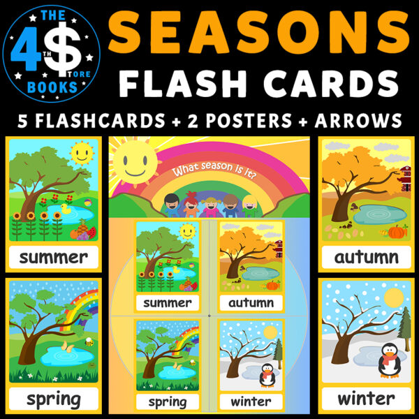 Months Flashcards - 4 Packs + 4 Posters | Made By Teachers