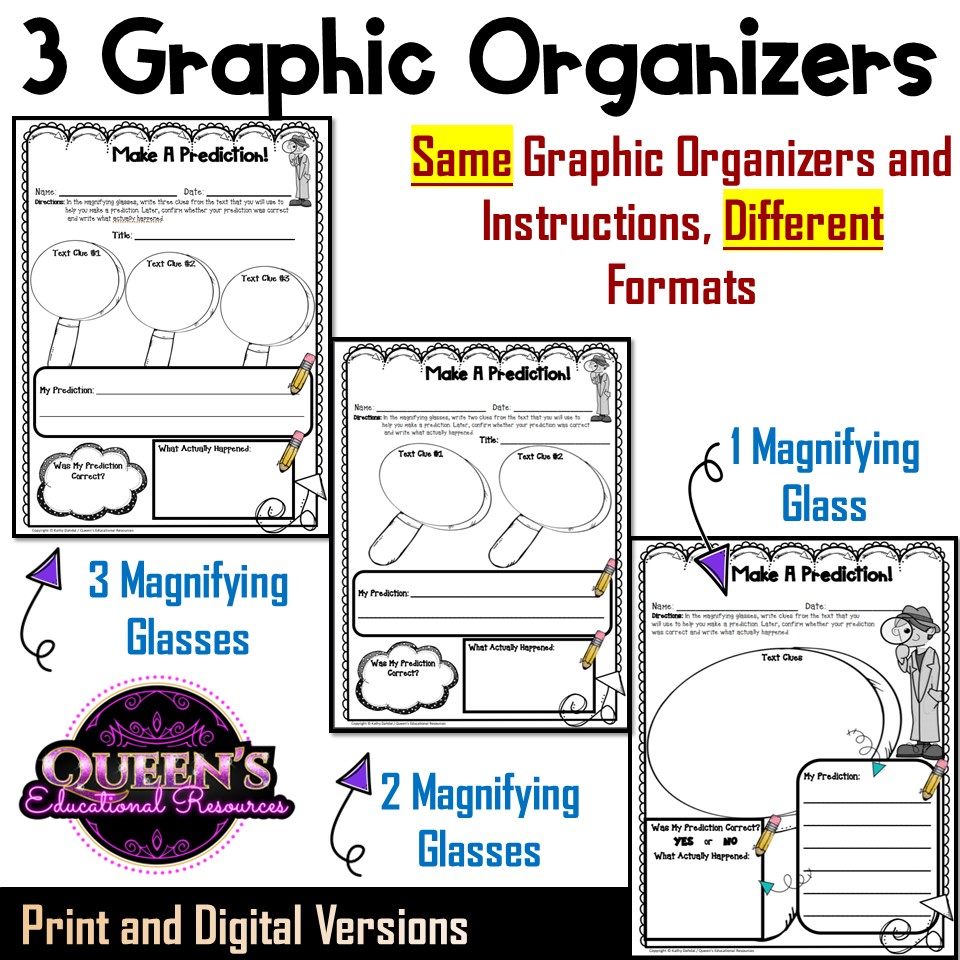 Making Predictions Graphic Organizers Making Predictions Worksheets ...