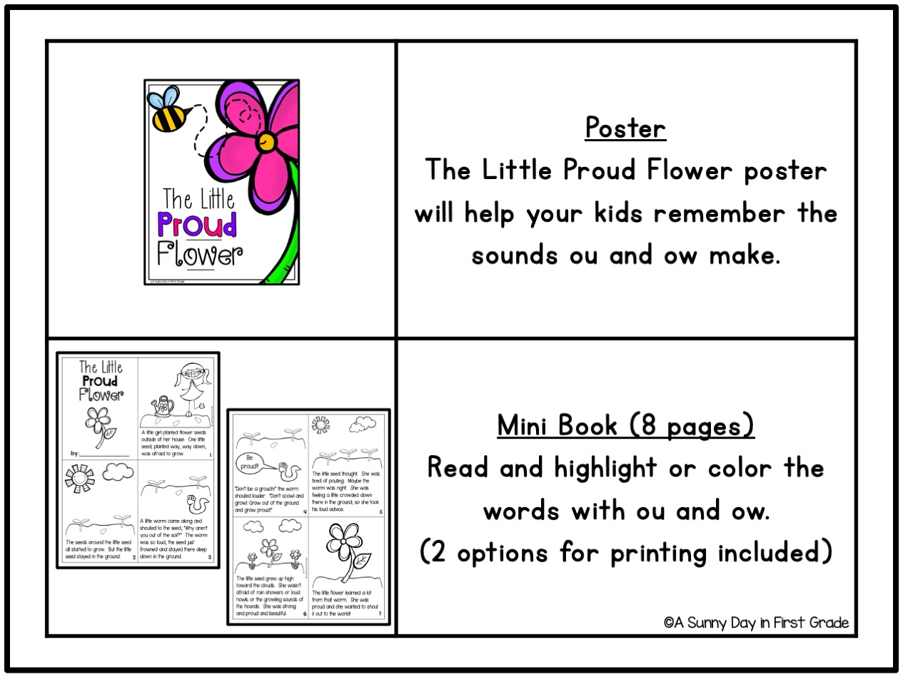 Diphthongs OU & OW Printables, Centers & Games | Made By Teachers