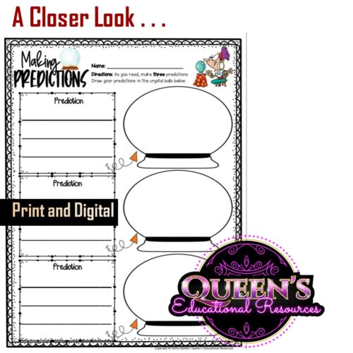 Making Predictions Graphic Organizers Making Predictions Worksheets ...