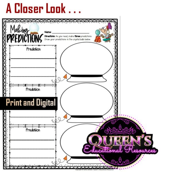 Making Predictions Graphic Organizers Making Predictions Worksheets ...