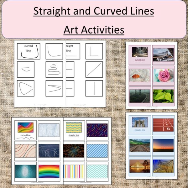 Art: Straight and Curve Lines Activities Kindergarten and First Grade ...