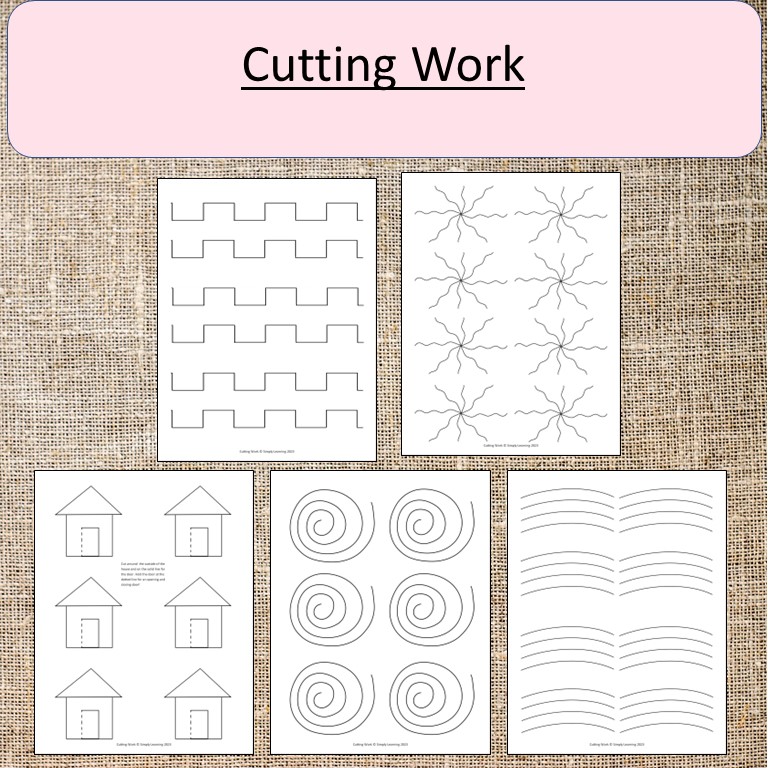 Art: Cutting Work Artwork Activity Motor skills | Made By Teachers