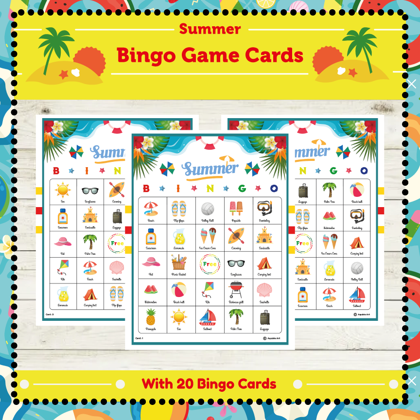 Summer Bingo Game Cards : A Cool Game for Hot Days | Made By Teachers