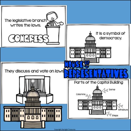 Capitol Building Mini Book for Early Readers: American Symbols | Made ...