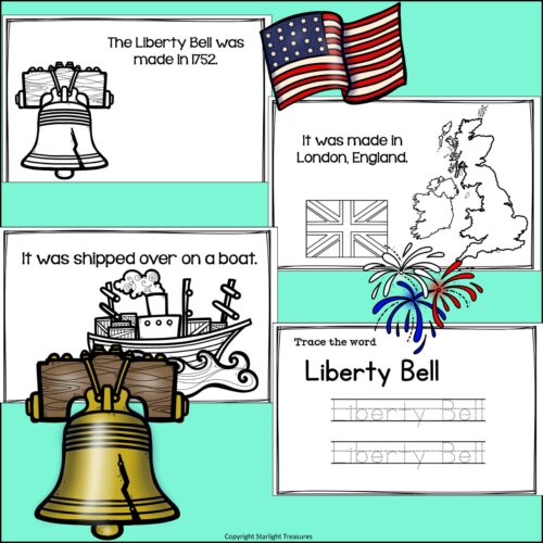 Liberty Bell Mini Book for Early Readers: American Symbols - Made By ...