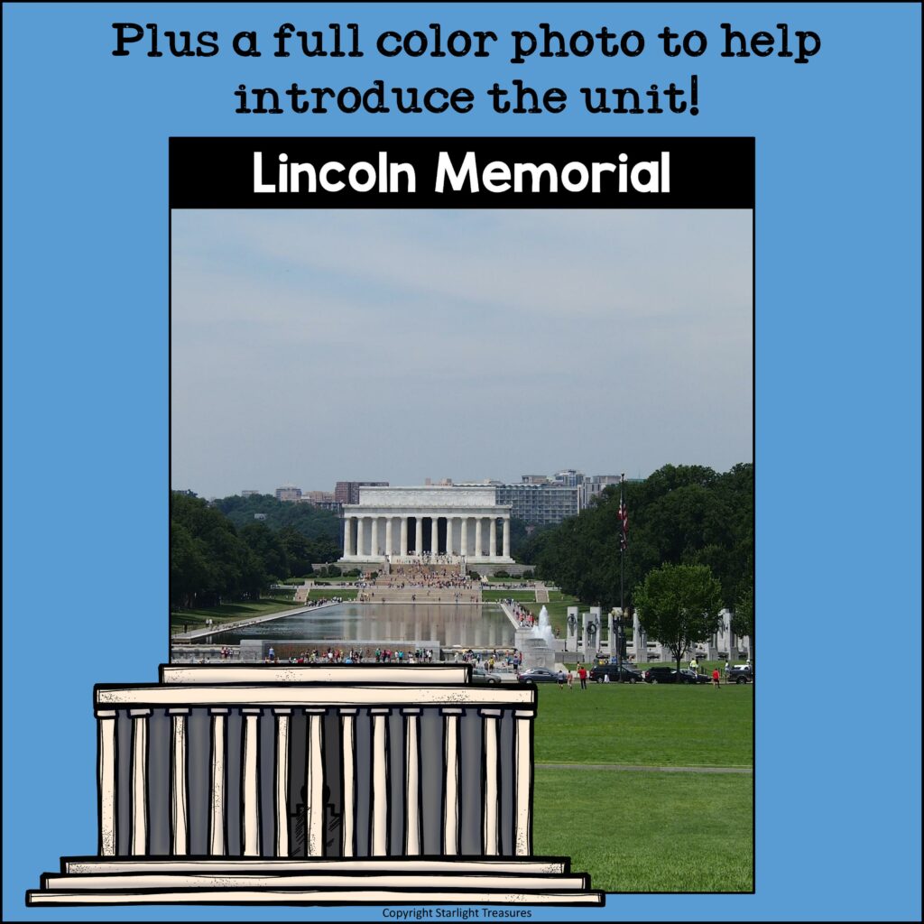 Lincoln Memorial Mini Book for Early Readers: American Symbols | Made ...