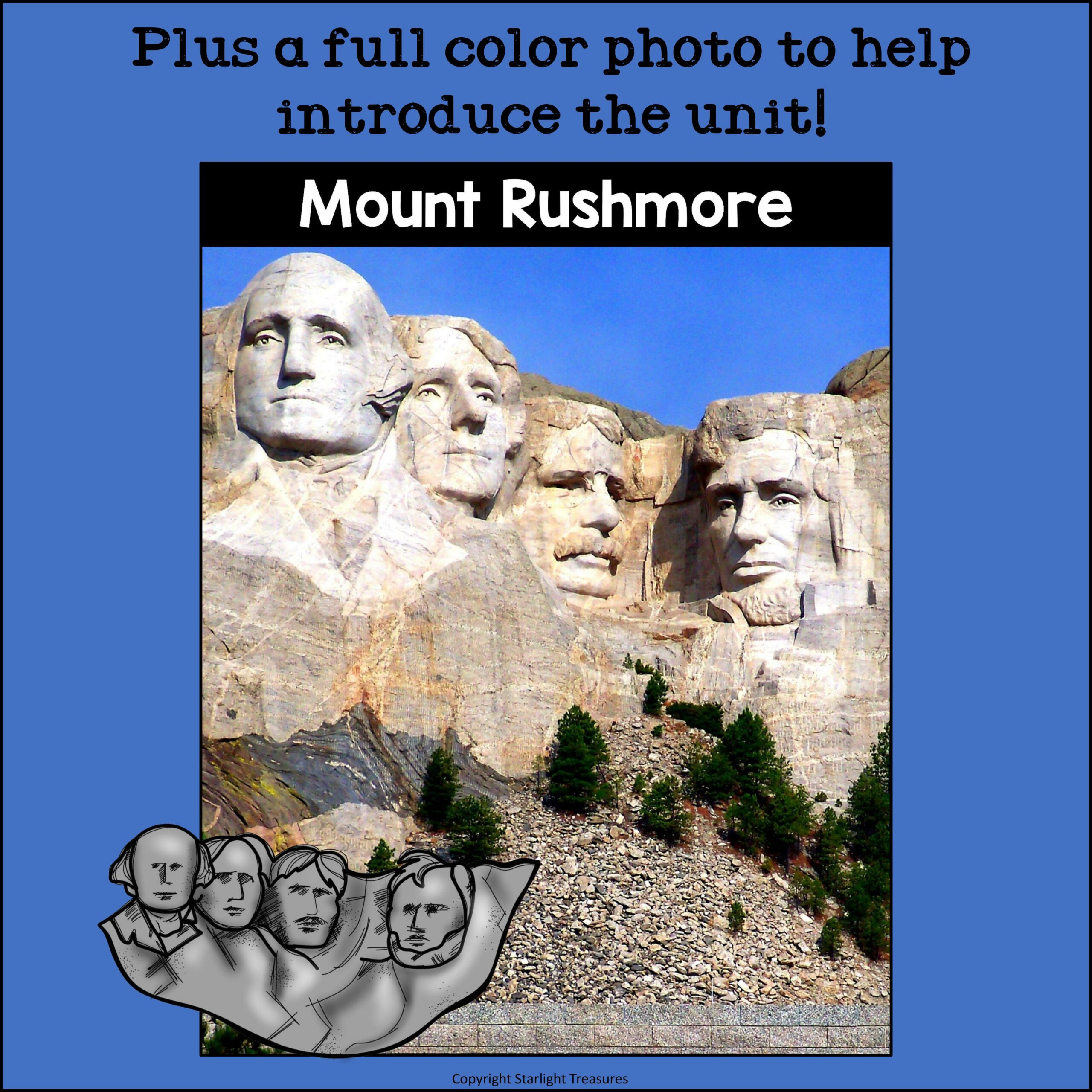 Mount Rushmore Mini Book for Early Readers: American Symbols | Made By ...