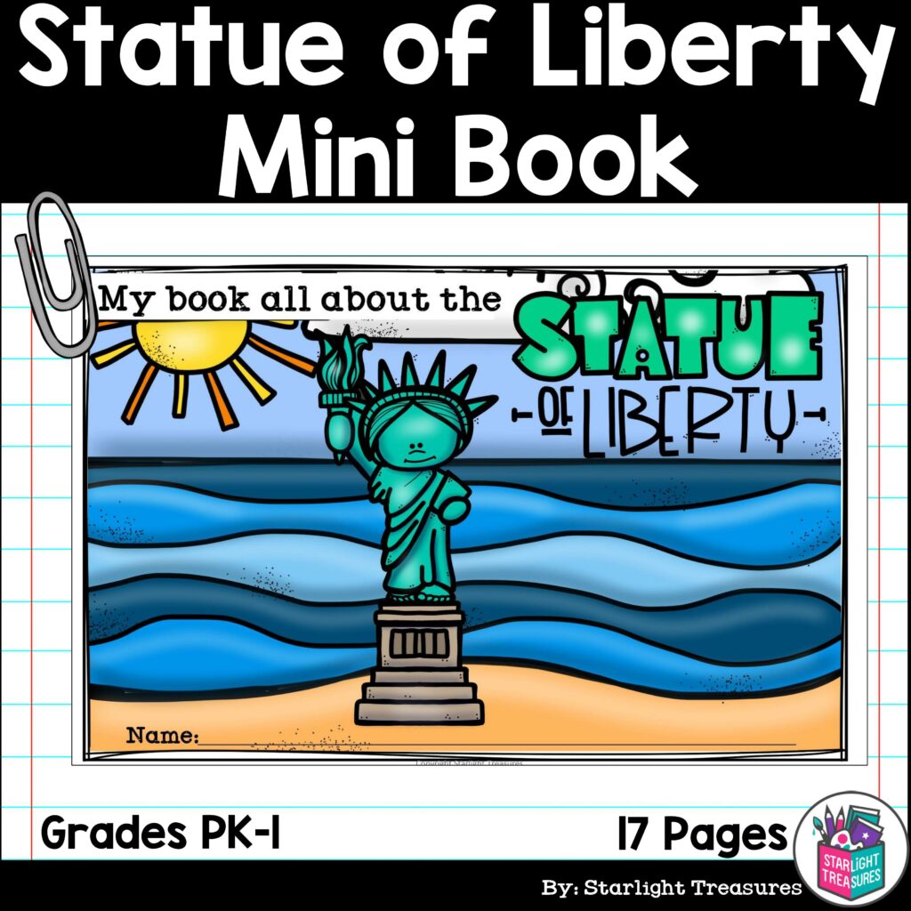 Statue of Liberty Mini Book for Early Readers: American Symbols | Made ...