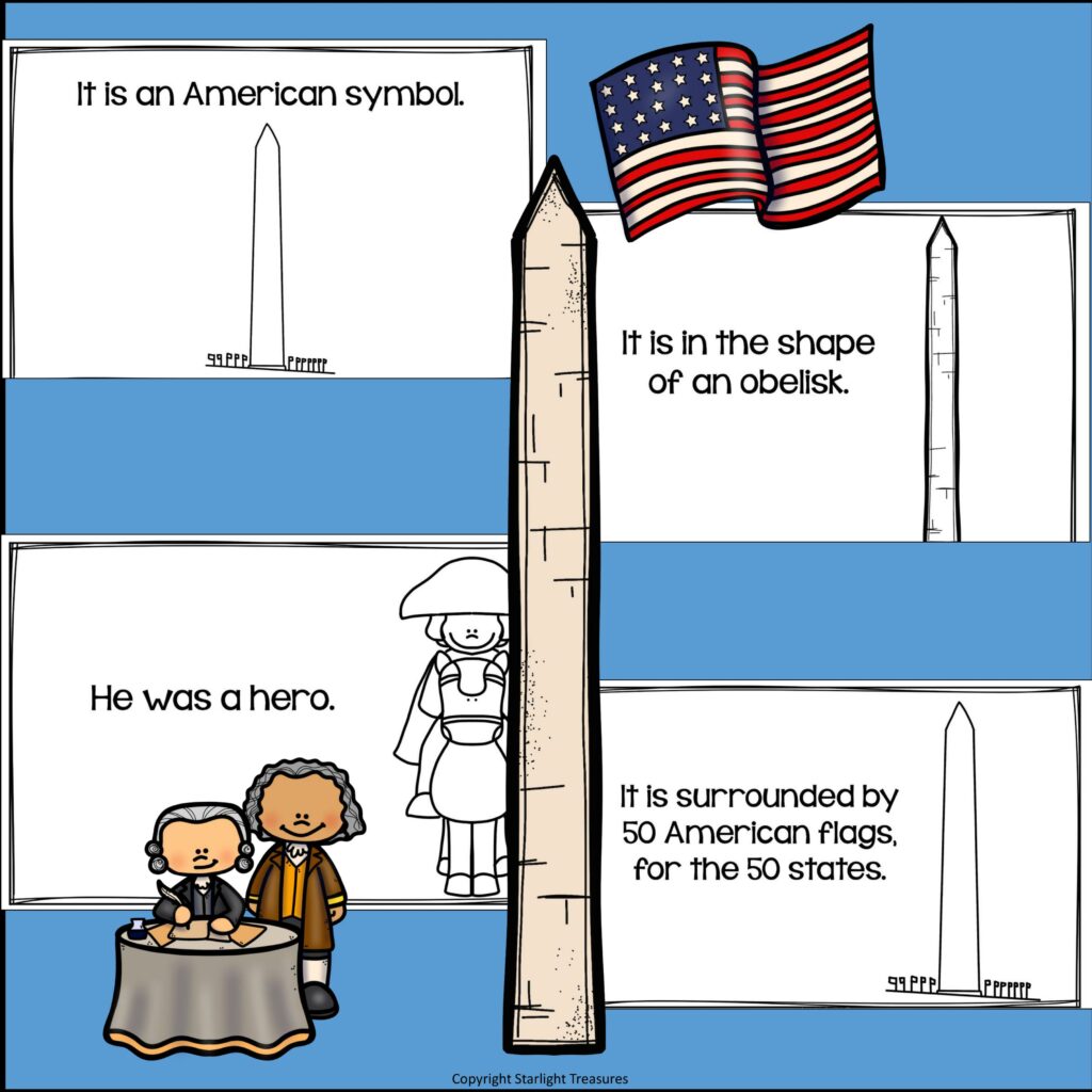 Washington Monument Mini Book for Early Readers: American Symbols ...