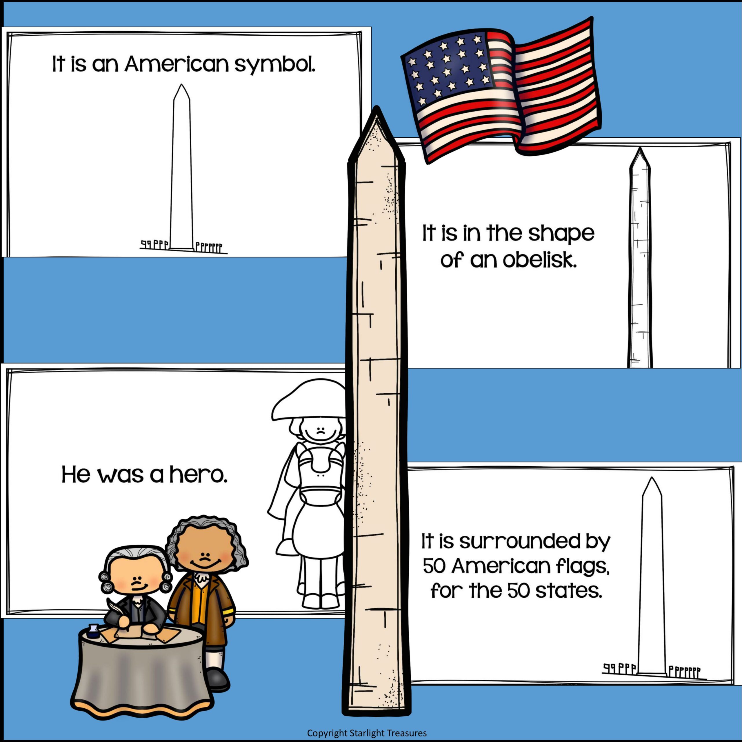 Washington Monument Mini Book for Early Readers: American Symbols ...