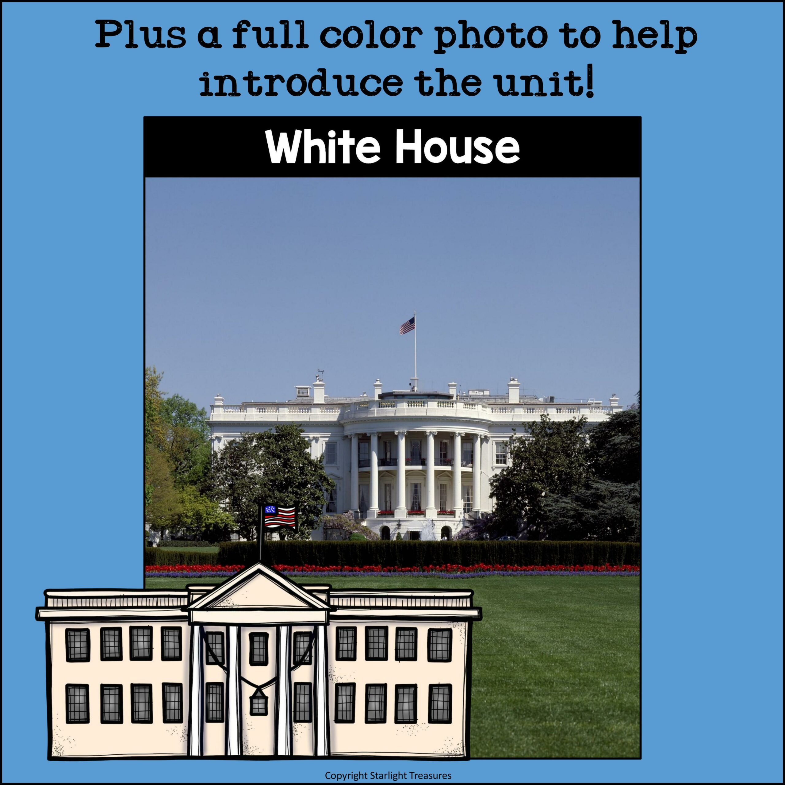 White House Mini Book for Early Readers: American Symbols | Made By ...