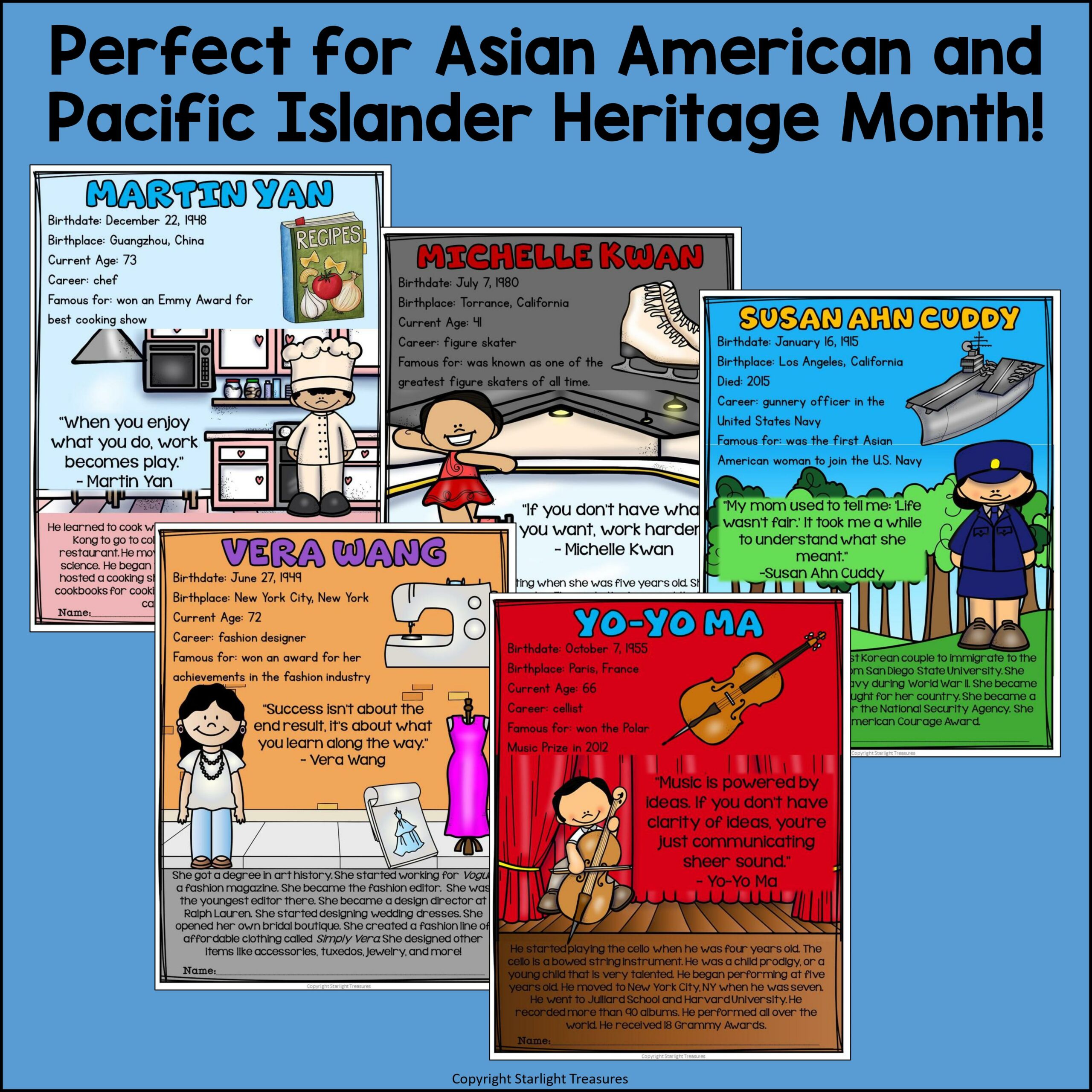 Asian American & Pacific Islander Heritage Month Fact Sheets for Early ...